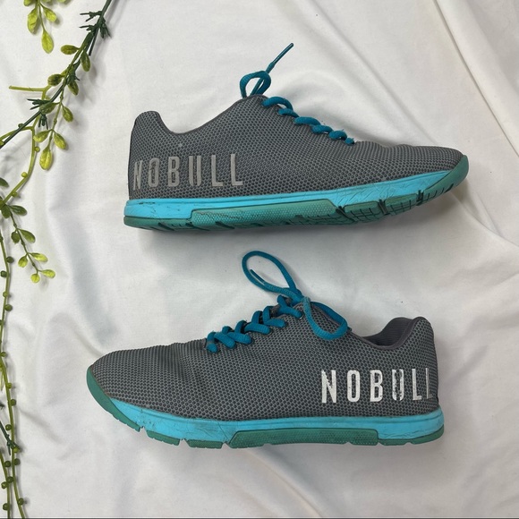 NOBULL | Shoes | Nobull Project Grey And Teal Blue Textured Crossfit ...